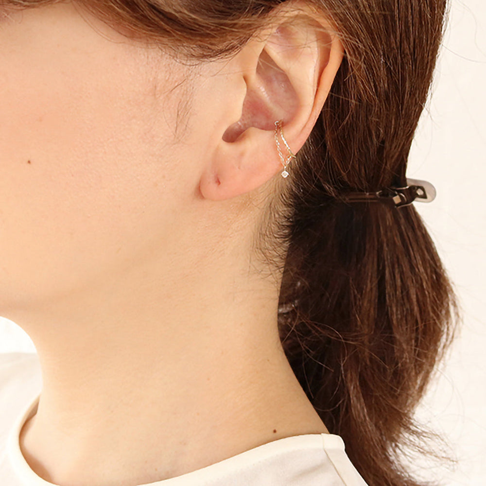 K18イヤーカフ(片側/左耳用)《ZH10244-YG》 | 京セラジュエリー オンラインストア